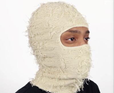 Distressed Balaclava Hip Hop Ski Mask Shiesty Yeat Mask Y2K Style In ...