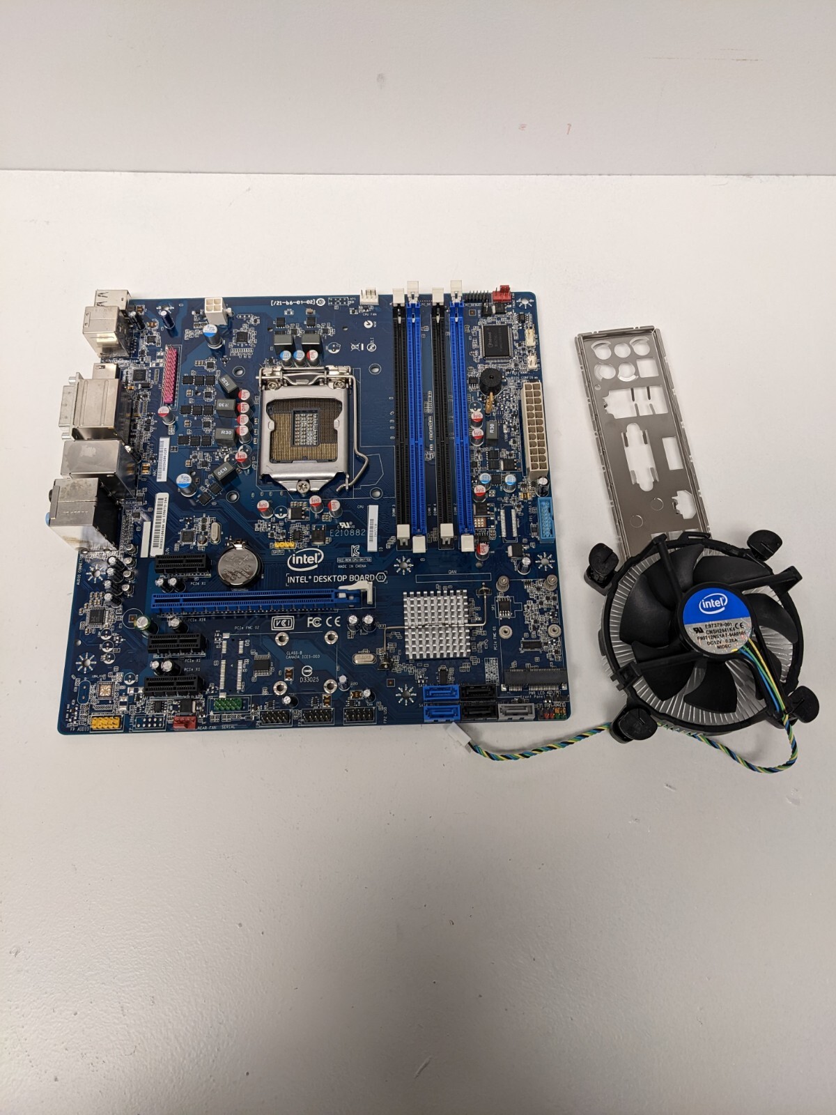 Intel DH77EB H77 1155 Motherboard w/ I/O Shield And Cooler, RAM | eBay