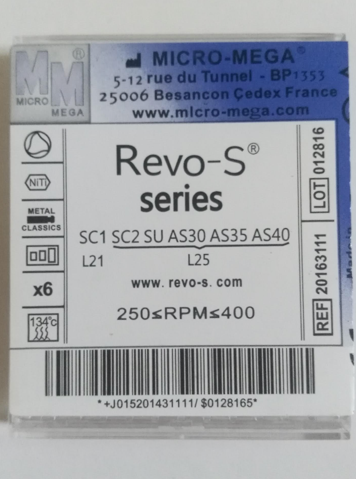 Micro-Mega Revo-S NITI (6 file pack) | eBay