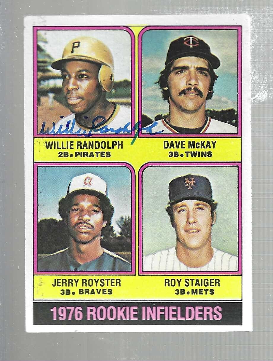 1976 Topps Willie Randolph Rookie Card Hand Signed Autograph Ex/Mint | eBay