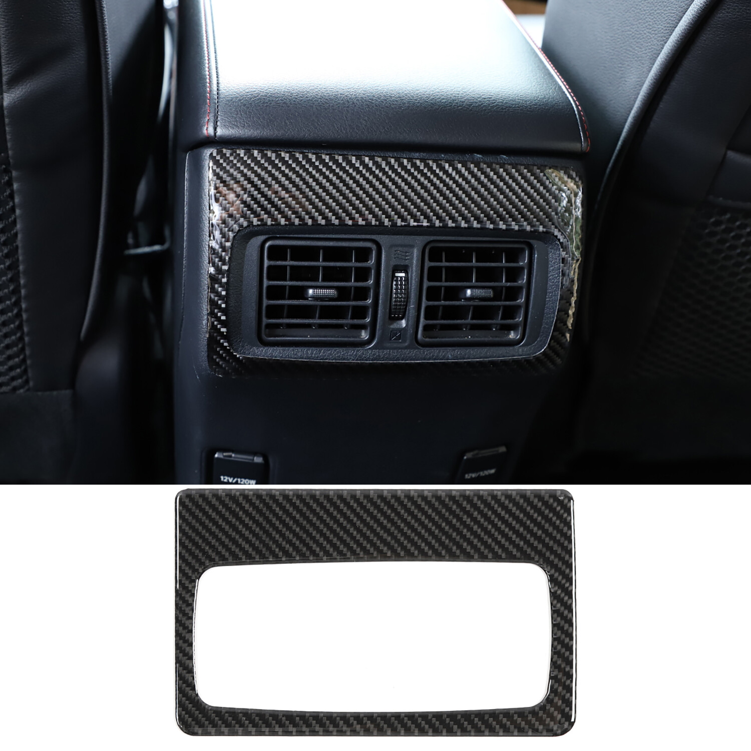 4Pcs For Toyota 4Runner 2010-2020 Carbon Fiber Rear Air Vent Outlet ...