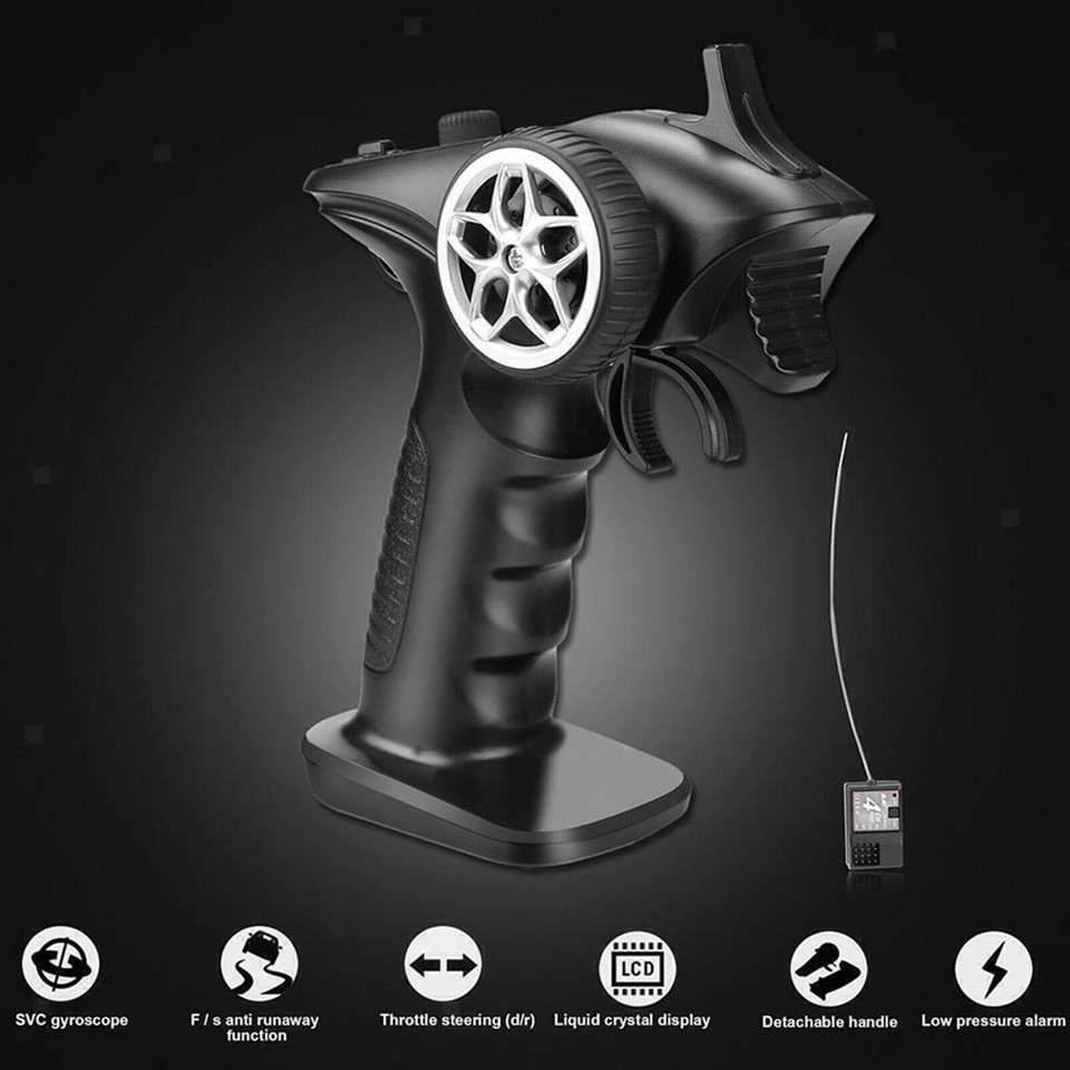 4CH 2.4GHz Digital Radio Remote Control Transmitter Receiver Fit For RC ...