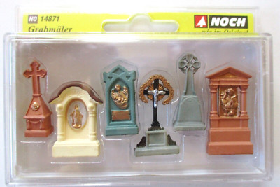HO 1:87 scale Noch 14871 Cemetery Monuments , Tombstones and ...