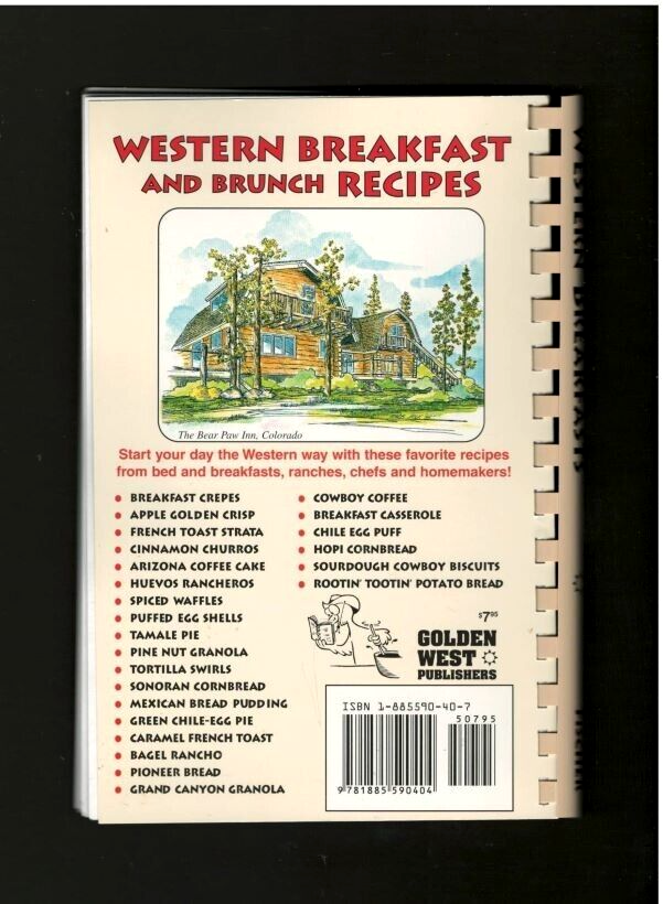 WESTERN BREAKFAST & BRUNCH RECIPES COOKBOOK-BED & BREAKFAST-RANCHES ...