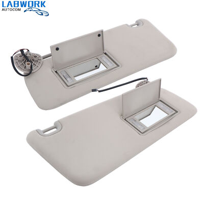 For 2013-2021 Dodge Ram 1500 2500 3500 Gray Sun Visor Left+Right W ...