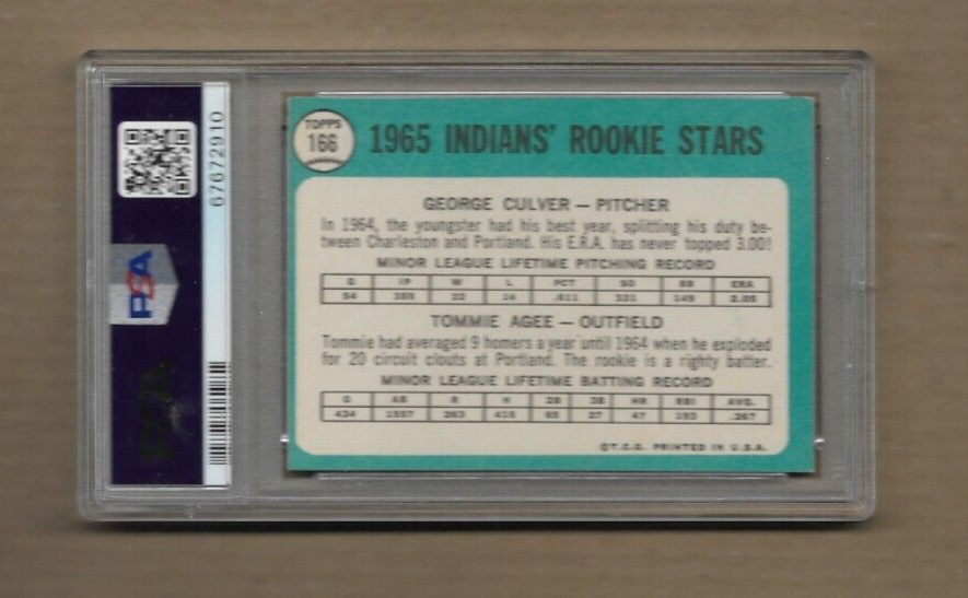 1965+Topps+-+1965+Rookie+Stars+%23166+George+Culver%2C+Tommie+Agee+ ...