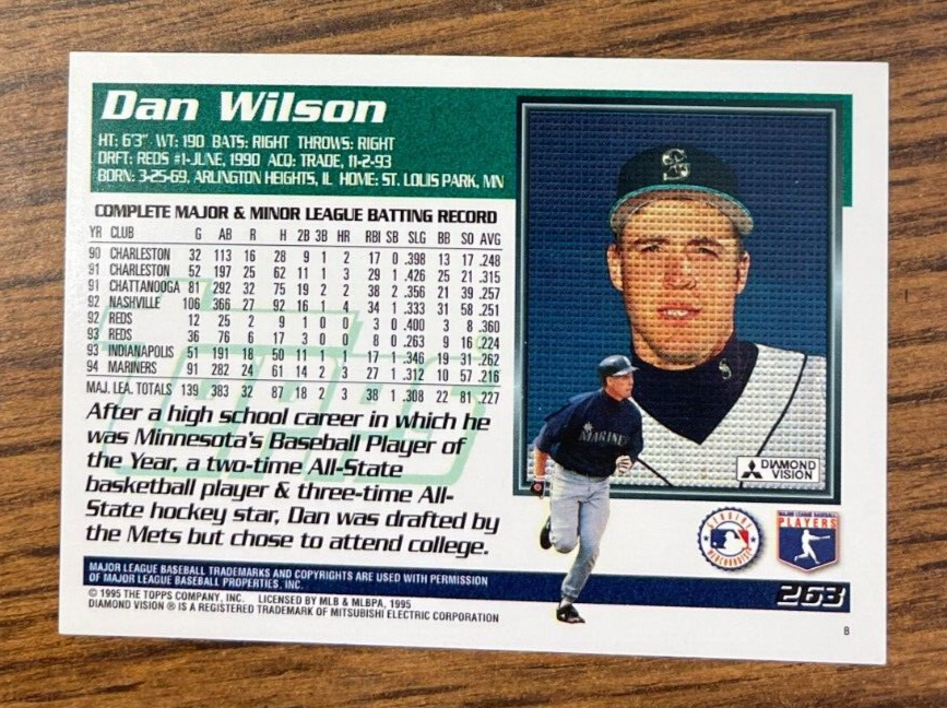 1995 TOPPS Card # 263 Dan Wilson - Seattle Mariners | eBay