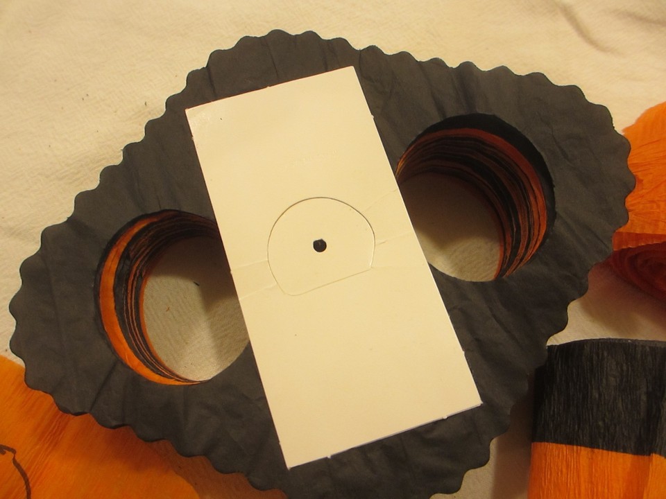 VTG Halloween Crepe Paper Streamers, Accordion Streamer, 1 Black Cat ...