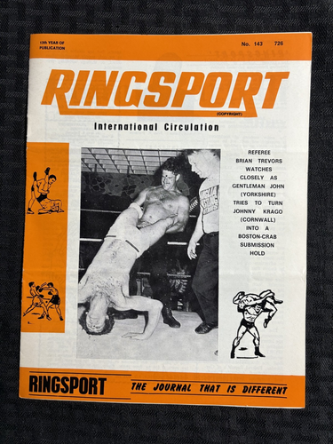 Vintage RINGSPORT Boxing Wrestling Magazine #143 FN 6.0 The Count ...