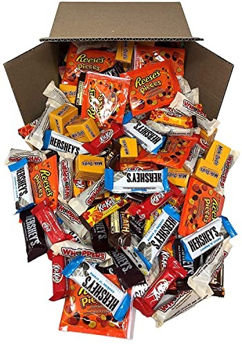BULK CHOCOLATE CANDY BAR MIX - 5 LB of Individually Wrapped Milk ...
