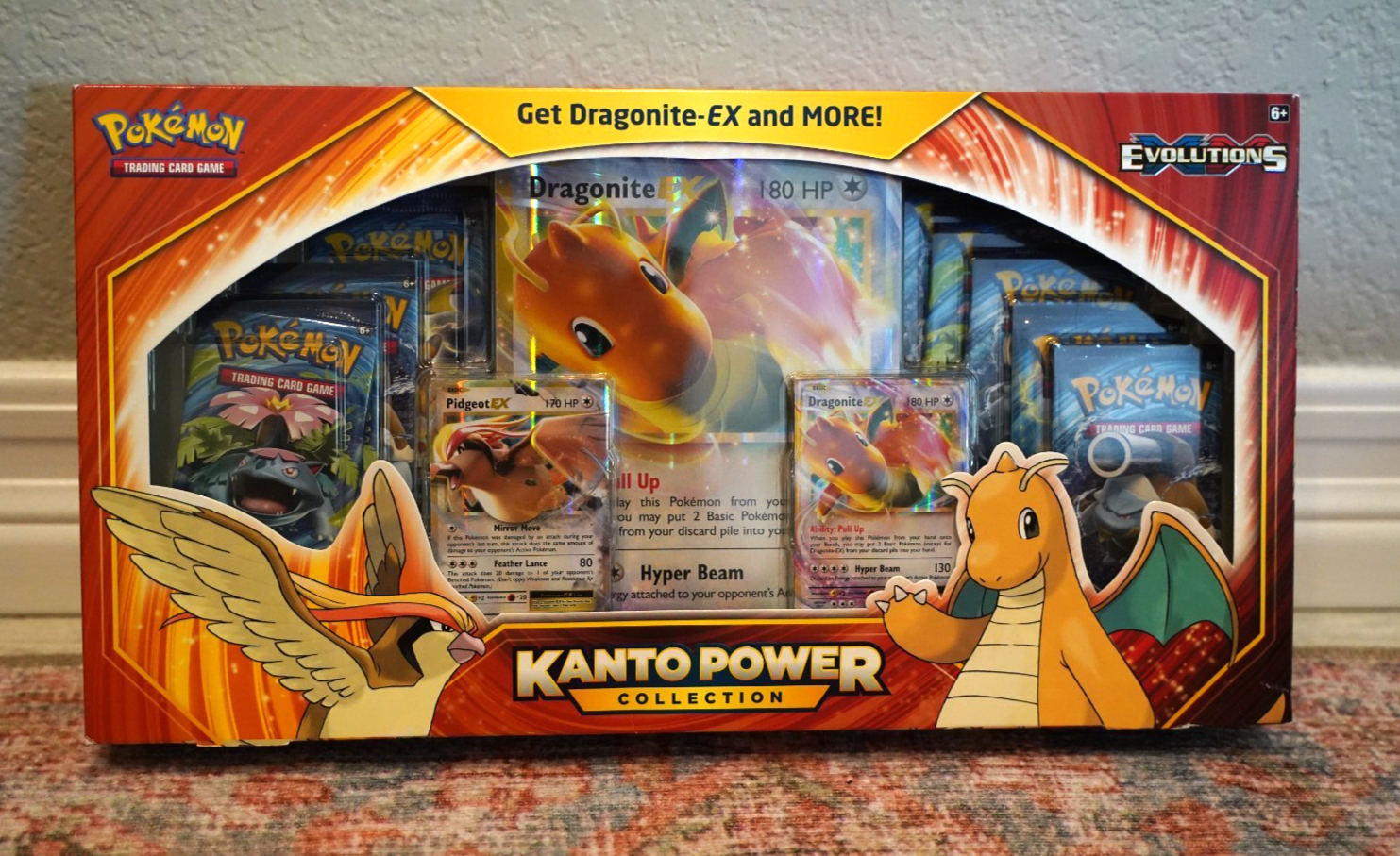 Pokémon TCG XY Evolutions Kanto Power Collection Box Dragonite EX ...