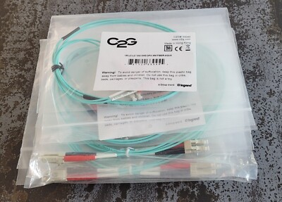 LEGRAND C2G CABLES TO GO 1M LC-LC 10G OM3 MM FIBER-AQUA | eBay