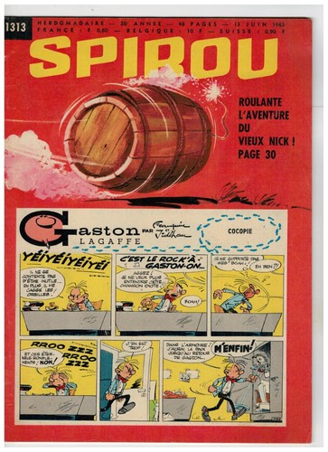 SPIROU 1313 (1963) BOULE ET BILL / JEAN VALHARDI / BENOIT BRISEFER / MARC DACIER | eBay