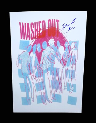 WASHED OUT SIGNED 12x18 TOUR POSTER ERNEST GREENE BAND PORTLANDIA ...