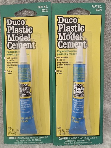 NEW DEVCON DUCO 90225 1/2OZ PLASTIC AND MODEL CEMENT GLUE 2PK | eBay