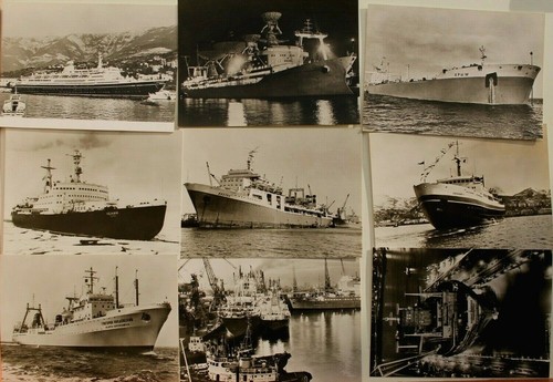 34562 9 Types Cards Photos Ak Ships Under The Flag of The Soviet Union ...