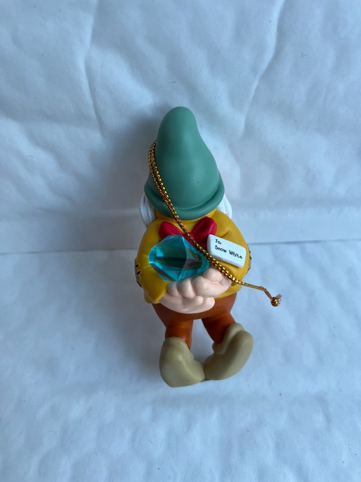 GROLIER DISNEY CHRISTMAS TREE DECORATION BASHFUL SEVEN DWARFS ...