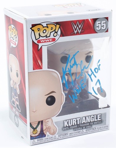 Kurt Angle WWE #55 Signed Autographed Funko Pop PSA | eBay