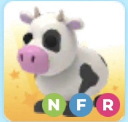 Adopt From Me Pets Neon Fly Ride NFR Cow CHEAP AND FAST | eBay