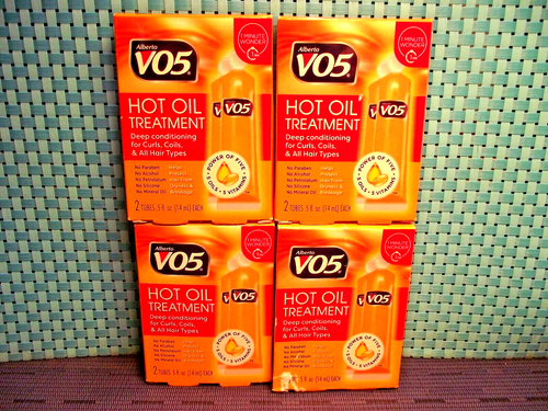 4 Alberto VO5 Hot Oil Therapy Intense Moisturizing Hair Treatment 8 ...