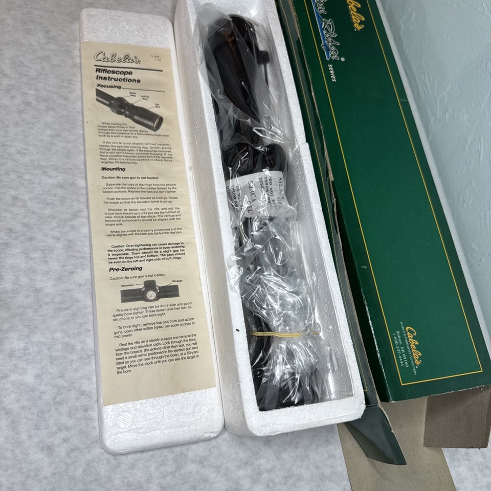 NEW CABELA'S PINE RIDGE RIFLE SCOPE IN BOX SG 2.5-7X32 DML DIAMOND 300 ...