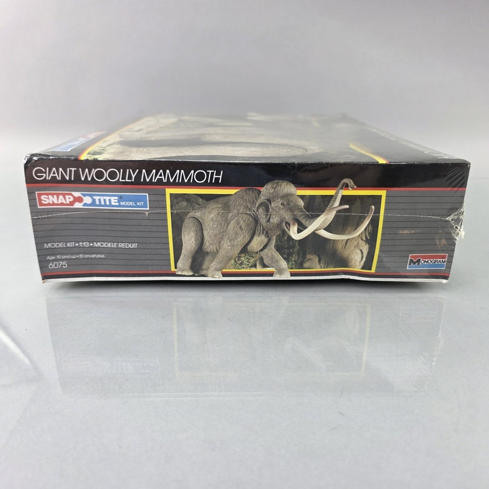 Monogram Giant Woolly Mammoth 1:13 Model Kit Snap Tite Dino Vintage ...