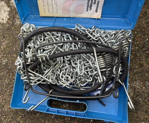 Tony Mason Snow Chains Set In Case Universal Fit Winter Tyre Grip | eBay UK