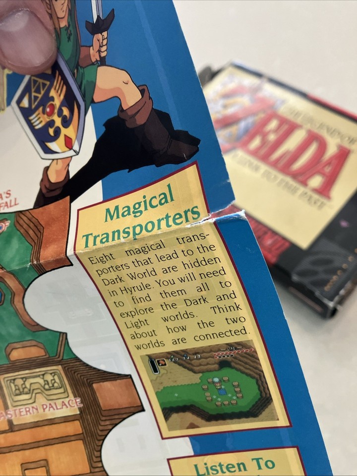 The Legend of Zelda: A Link to the Past SNES CIB Map Manual Authentic ...