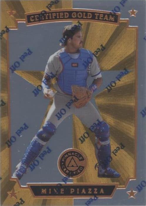 1997 Pinnacle Certified - Certified Team Mike Piazza #10 Gold ...