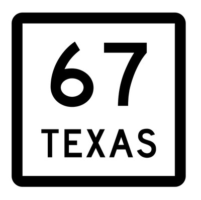 Texas State Highway 67 Sticker Decal R2368 Highway Sign | eBay