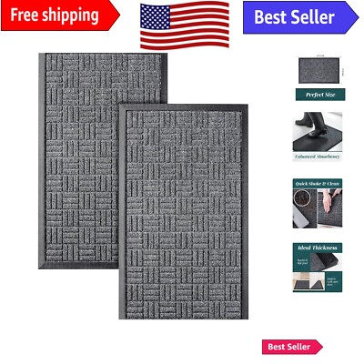 Large Utility Size Doormats Set - Slip-Resistant Mats for Safe Entries ...