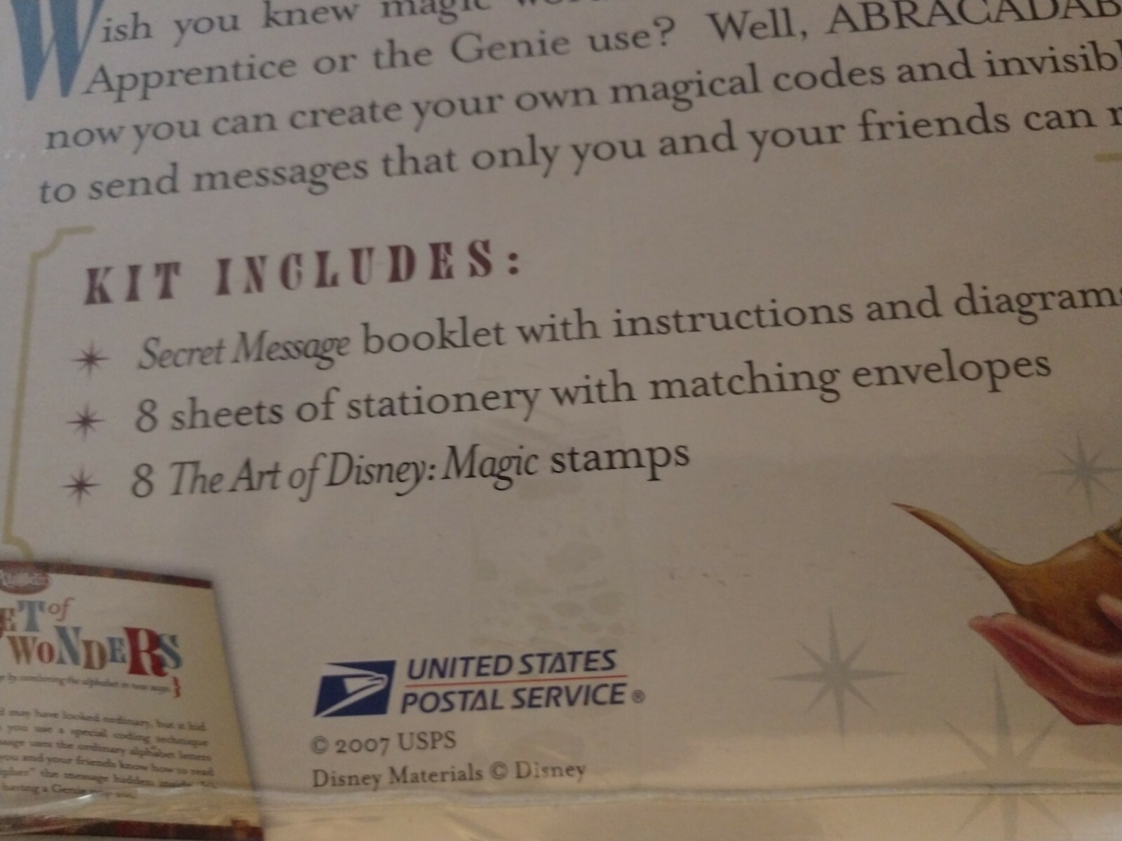Art of Disney Magic Stamps Plus Secret Message & Stationery Kit OOP | eBay