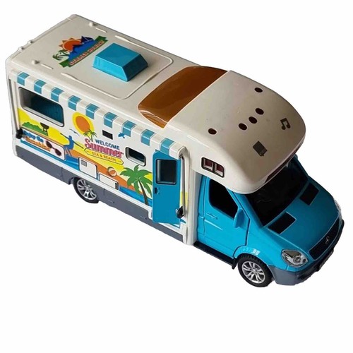 Mini Motorhome Mercedes Figure Blue Toy Camper for Kids 1:32 With ...