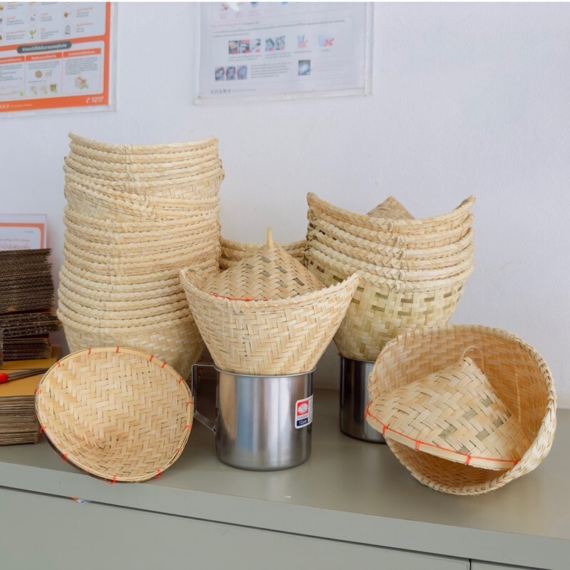 Thai BamBoo Lao Sticky Rice Cooker Steamer with Cooking Pot Kitchen ...