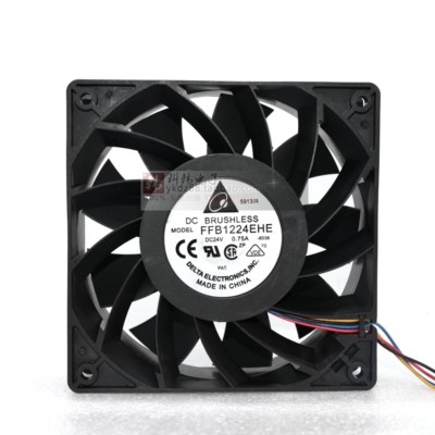 For FFB1224EHE Inverter cooling fan DC24V 120*120*38MM 4pin PWM M4574 ...