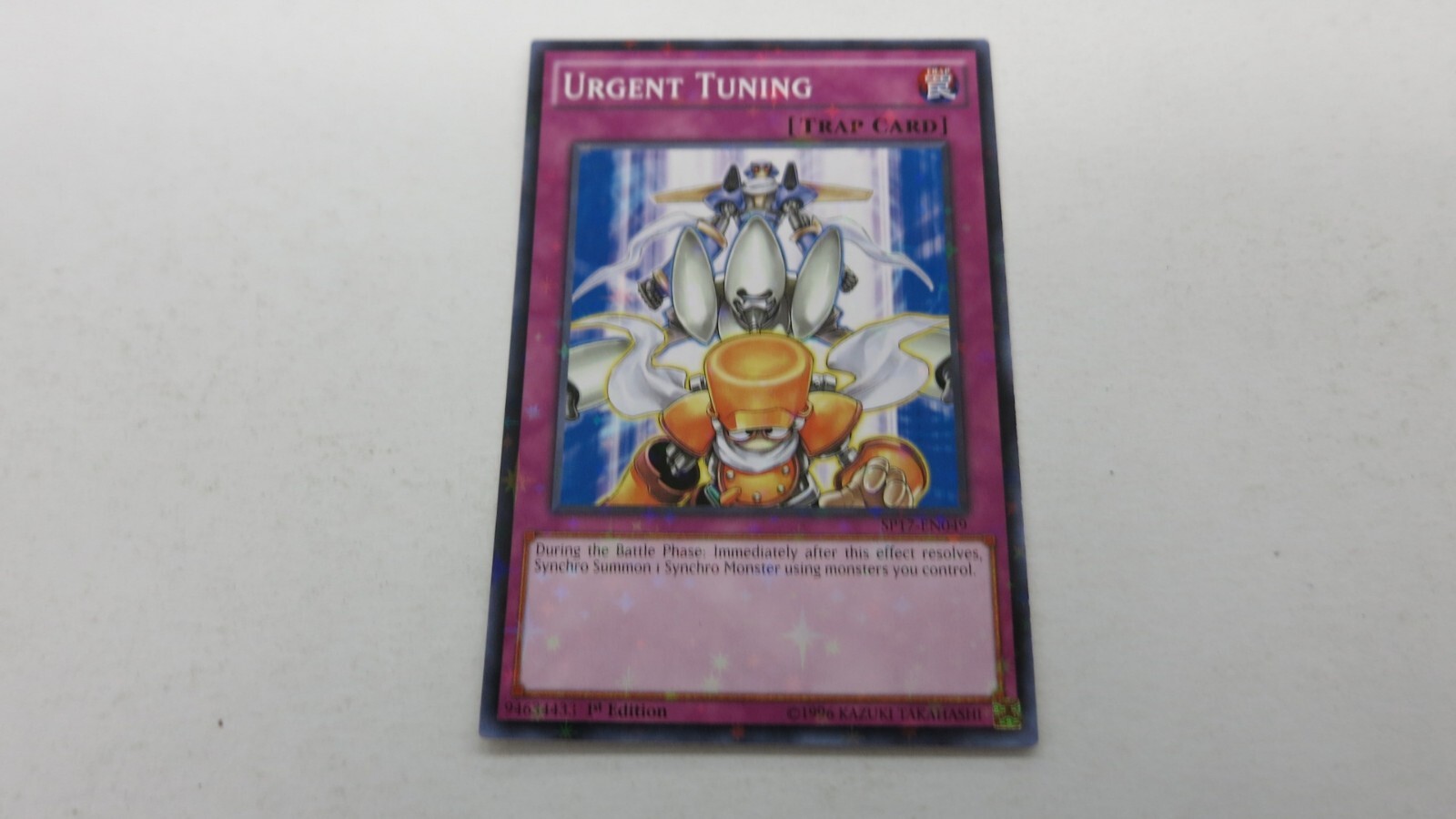 STARFOIL RARE URGENT TUNING TRAP CARD SP17-EN049 1ST EDITION YUGIOH NM ...