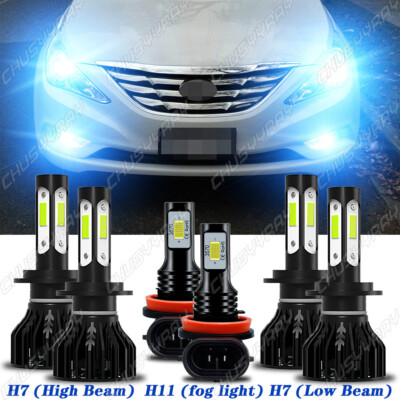 Para For Hyundai Sonata 2011 2012 2013 2014 Combo LED faro+Kit de luz ...