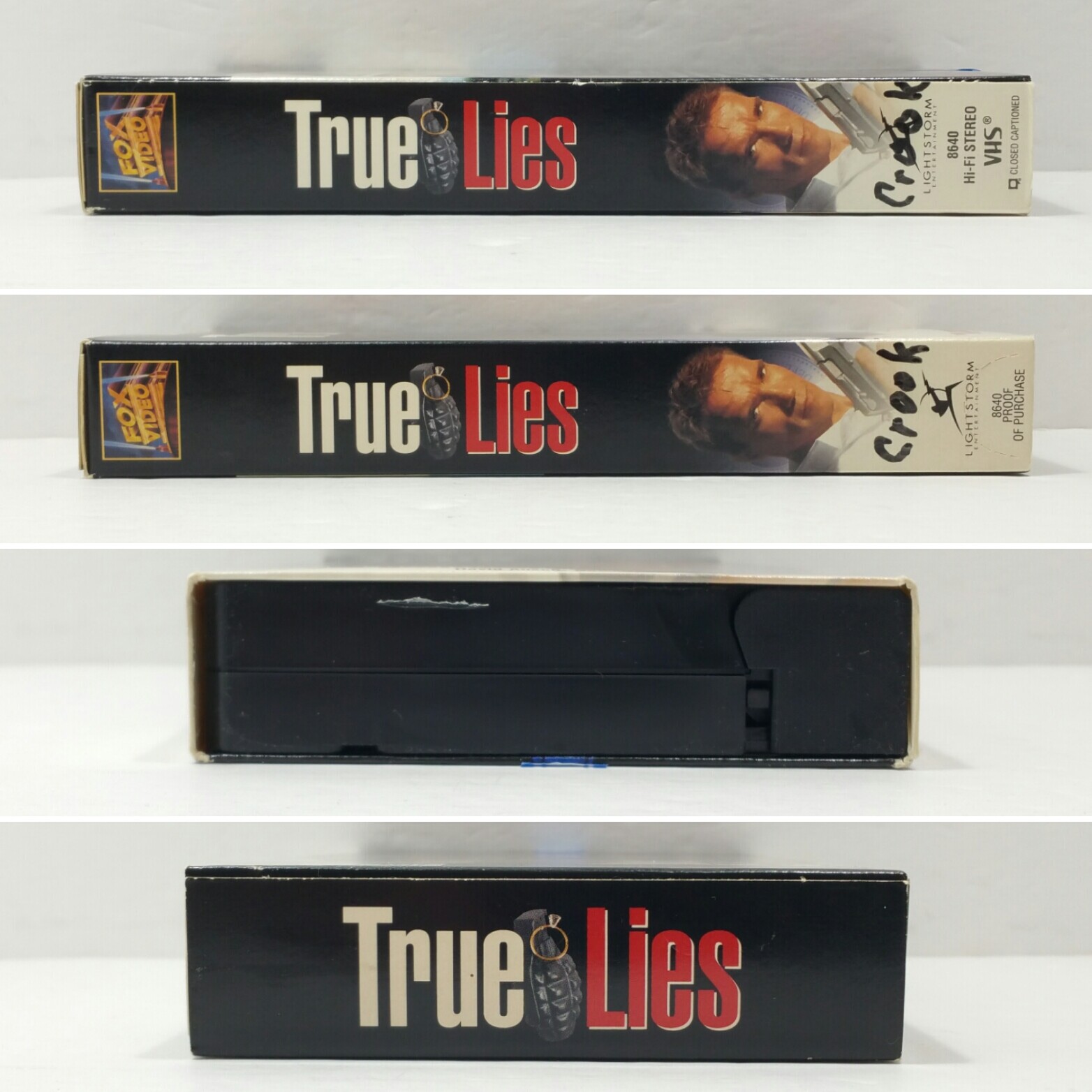 True Lies (VHS, 1995) Tape Movie Arnold Schwarzenegger Jamie Lee Curtis ...