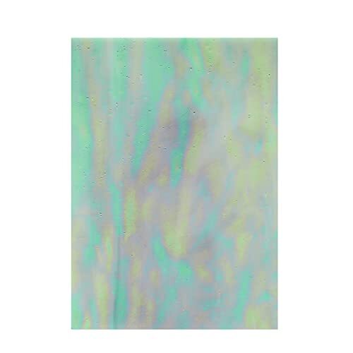 12 Sheets Iridescent Stained Glass Sheets for Mosaic Craft, 4x6 inch ...