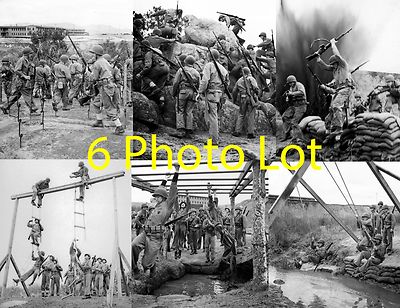 6 1943 WW2 4th Marine Raider Battalion Obstacle Course WWII Photo Lot ...