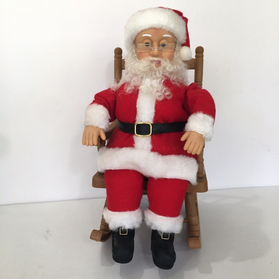 Gemmy Animated Rocking Chair Santa Animated Motion Activated Video | eBay