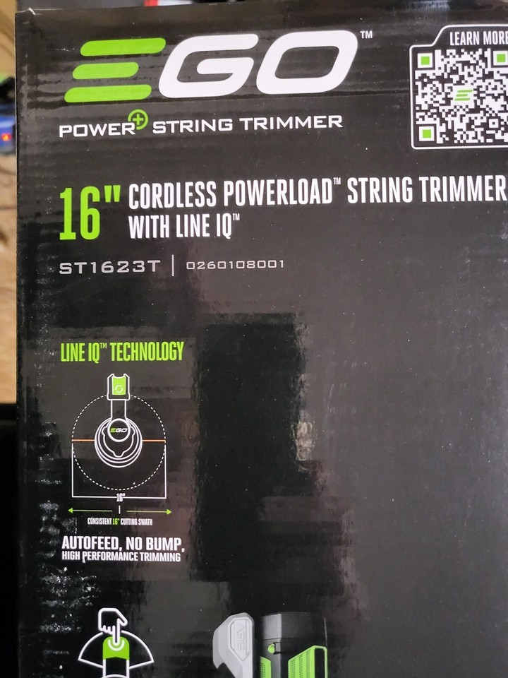 EGO ST1623T 16" Powerload Trimmer w/ Line IQ with 4.0Ah Battery and ...