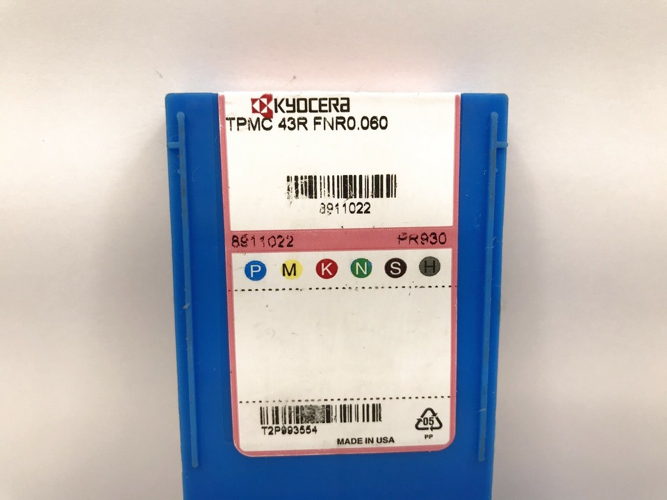KYOCERA Ceratip TPMC 43R FNR0.060 New Carbide Inserts Grade PR930 9pcs ...