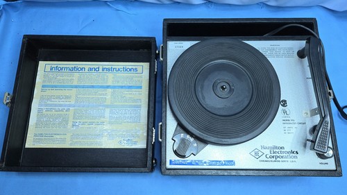 Vintage Hamilton Electronics Portable 4-Speed Record Player 910 LP ...