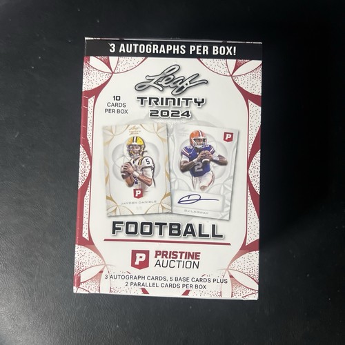 2024 Leaf Trinity Pristine Football Blaster Box - 3 Autos - 2 Parallels ...