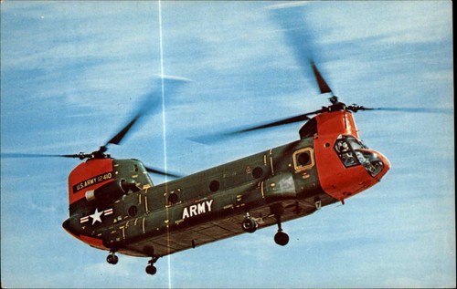 CH-47 "Chinook" Helicopter Army Aircraft Military c1950s-60s Vintage ...