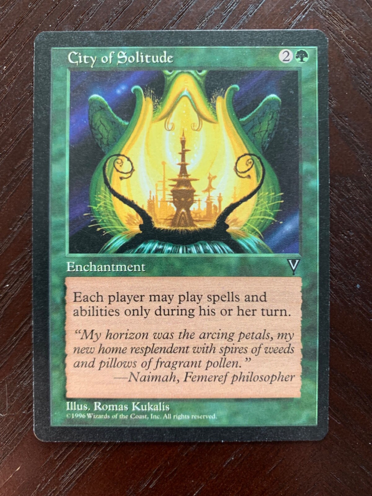 City of Solitude Visions MTG Magic The Gathering light play very rare ...