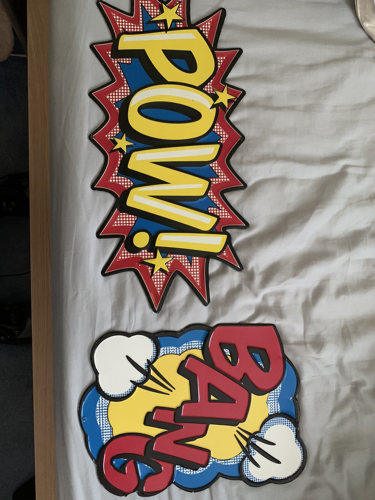 Batman Metal Comic Signs “BANG, POW“ Open Road Brand | eBay