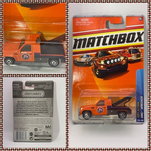Matchbox MB GMC Wrecker Tow Truck 73/100 New in Package City Action ...