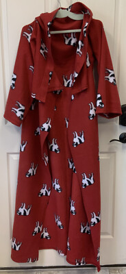 Saint Bernard Big Dog Unisex Snuggie Wearable Fleece Blanket Red 66” x ...